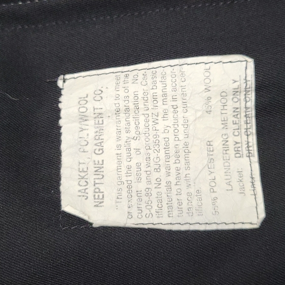 Neptune Garment Co. | Jackets & Coats | Neptune Garment Company Officer ...